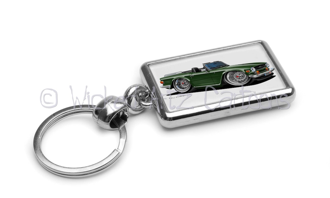Buy Wicked Artz Cartoon Car Art Triumph TR6 Classic British 2 Seater ...
