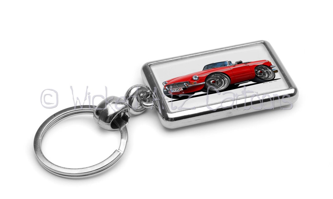 Wicked Artz Cartoon Car Art BMC MGB Classic British 2 Seater Roadster ...