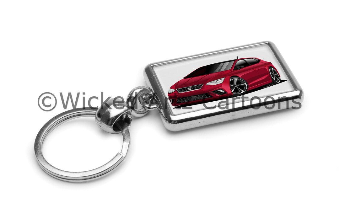 Wicked Cars Cartoon Car Art Seat Ibiza MK5+ 2022+ Premium Metal Key ...
