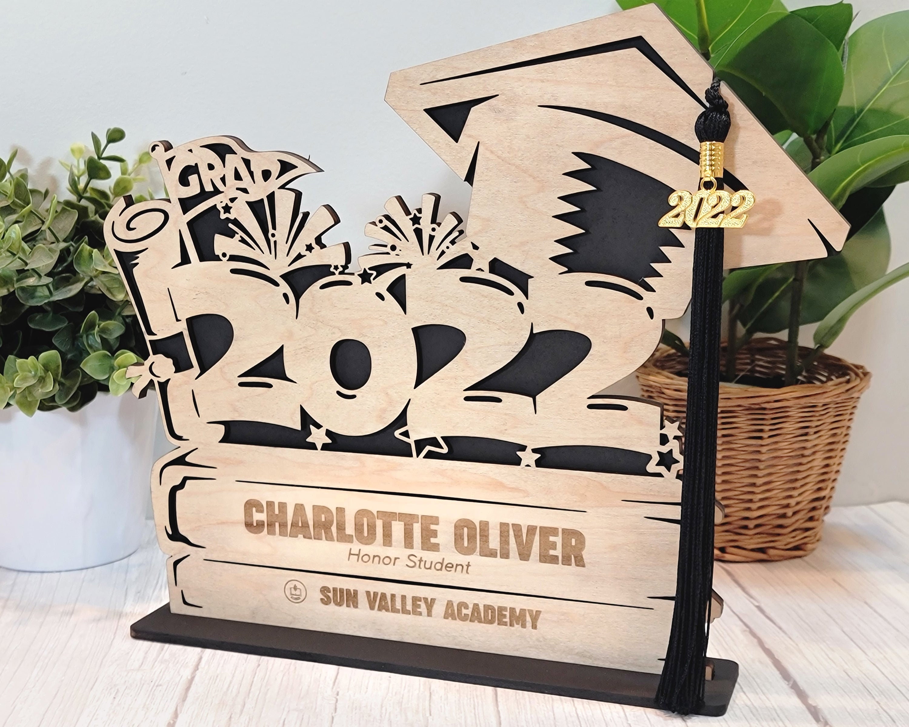 Graduation Tassel Holder - Personalized | Graduation Decor | Graduation ...