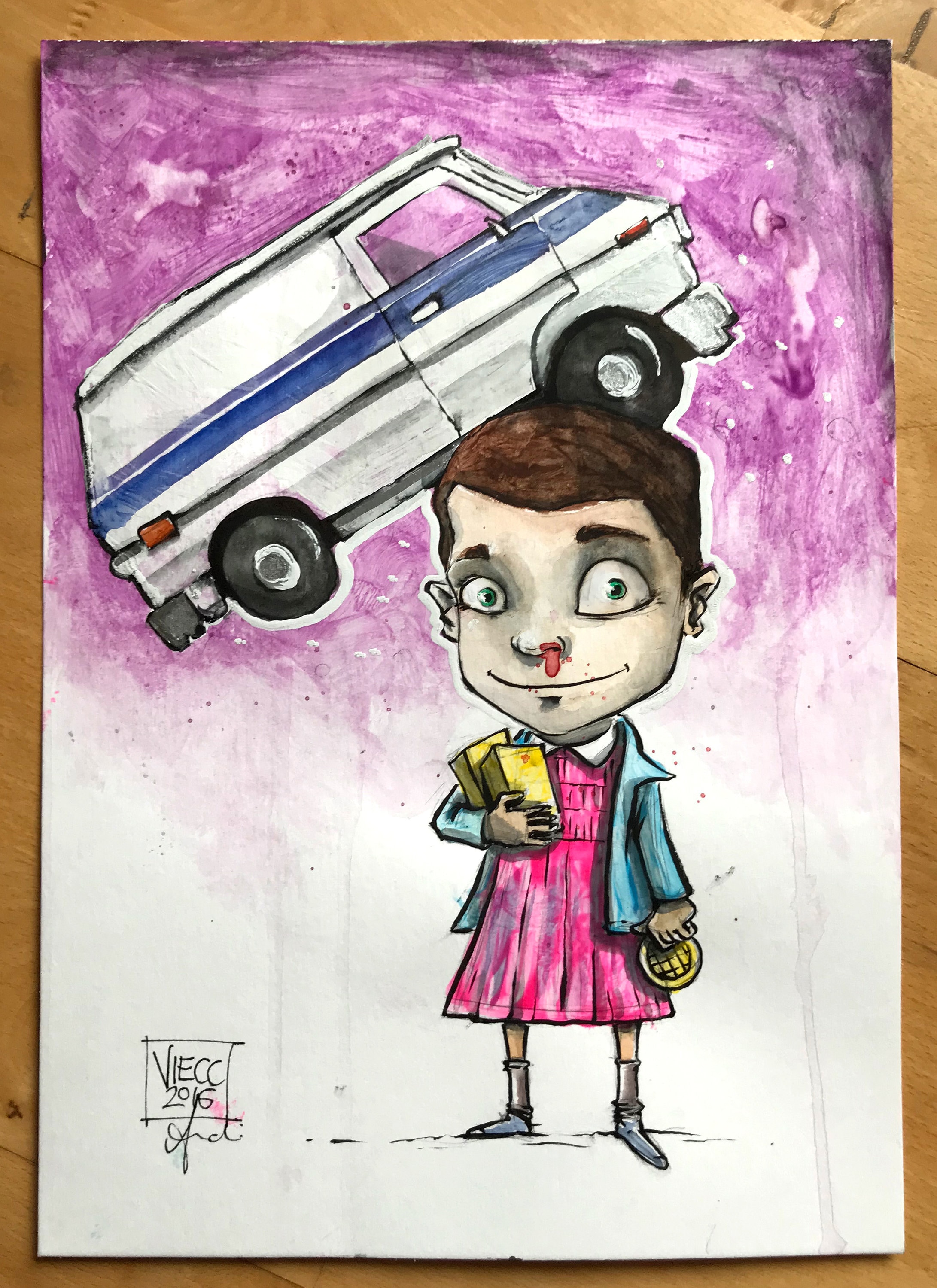 Stranger Things Eleven Aka. Elfie Original Drawing - Etsy