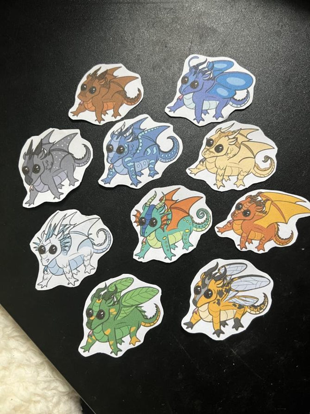 Wof Blem Dragon Stickers - Etsy