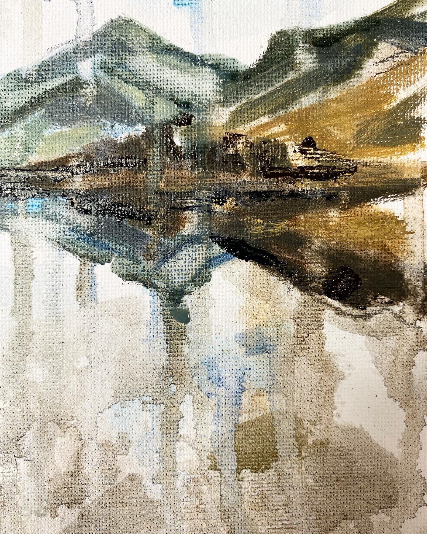 Snowdonia- Mount Snowdon,wales Original Painting in Oil on Stretched ...
