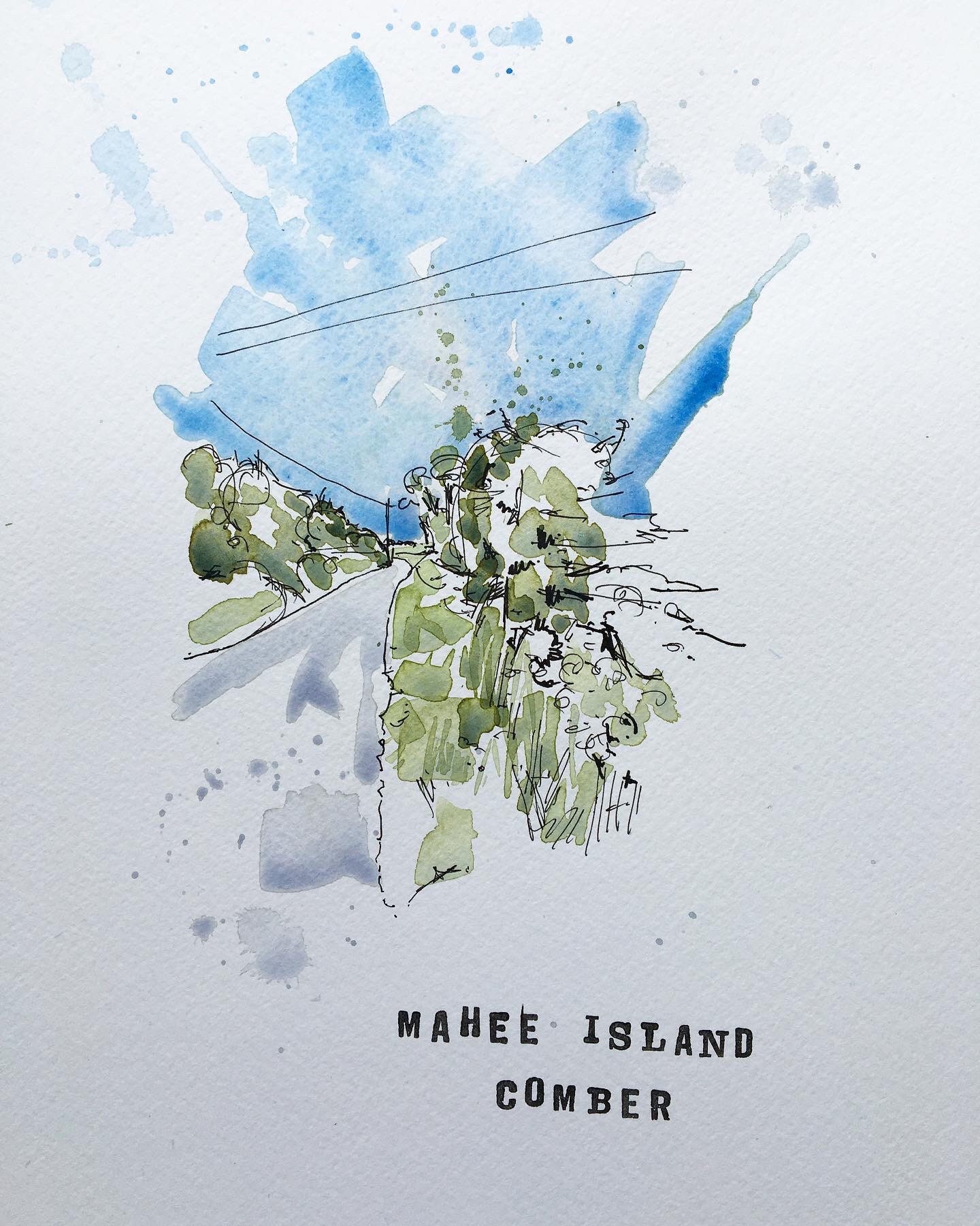 Mahee Island, Comber, (NI) Original Watercolour and Ink Painting on A4 ...