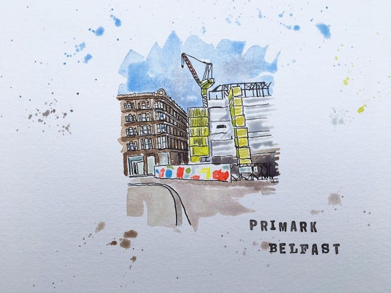 Primark Building Under Construction. Belfast NI Original - Etsy