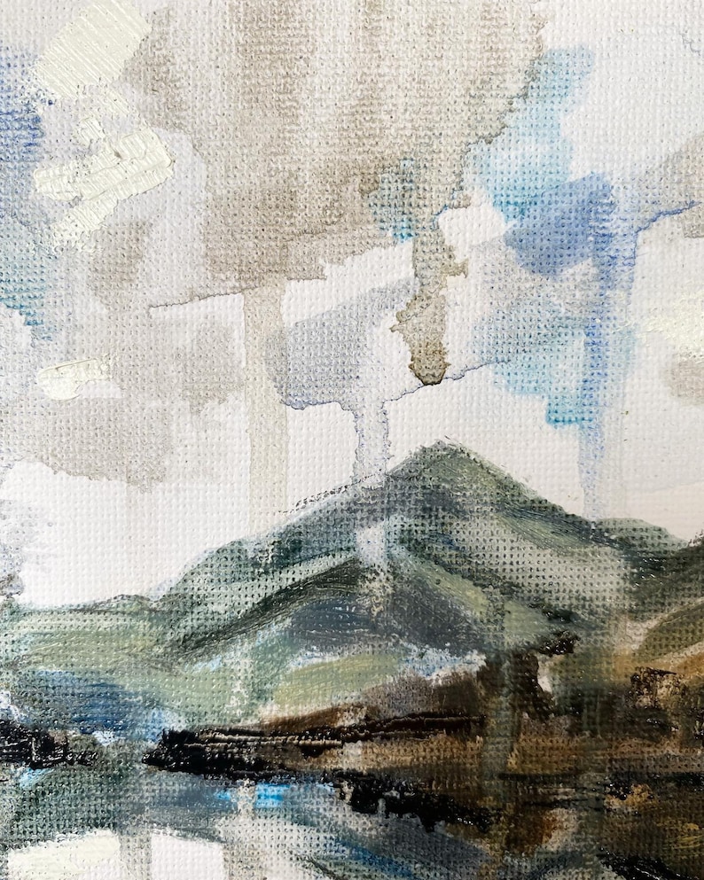 Snowdonia- Mount Snowdon,wales Original Painting in Oil on Stretched ...