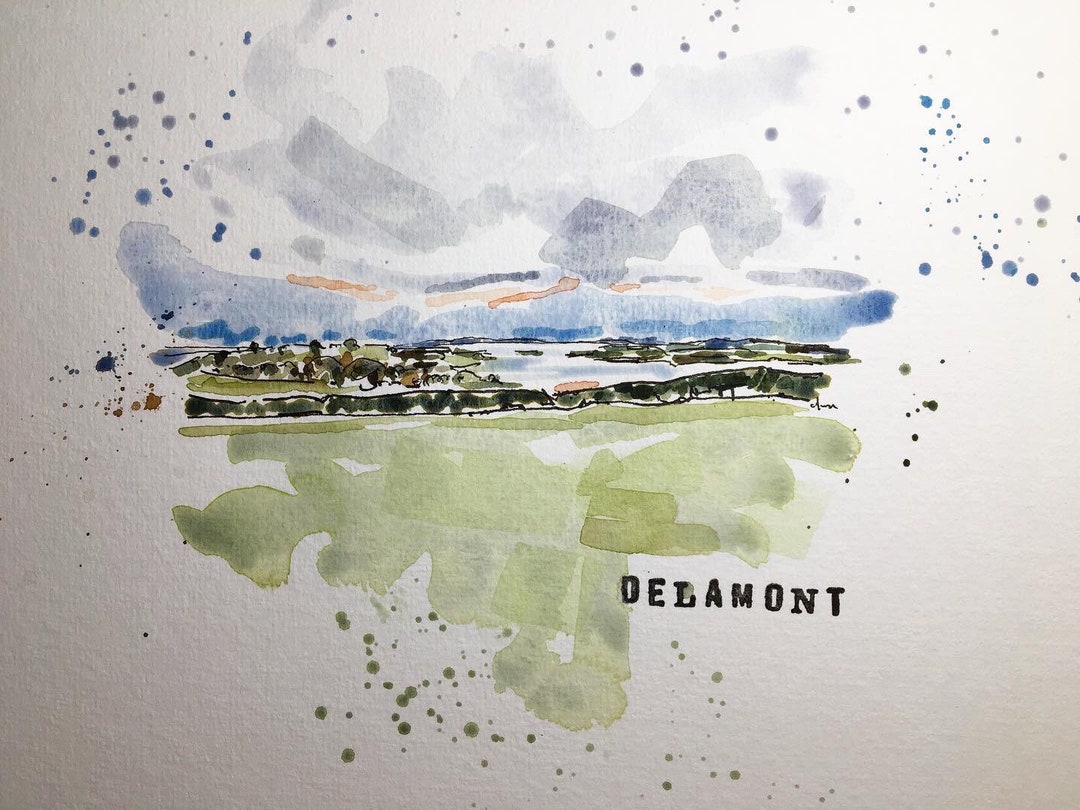 Delamont Country Park Downpatrick NI Original Watercolour and - Etsy