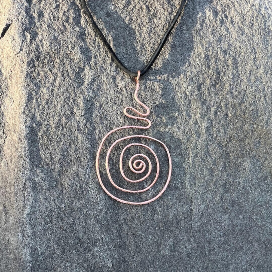 Copper Whirlwind Necklace - Etsy