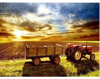 Tractor Diamond Art - Etsy
