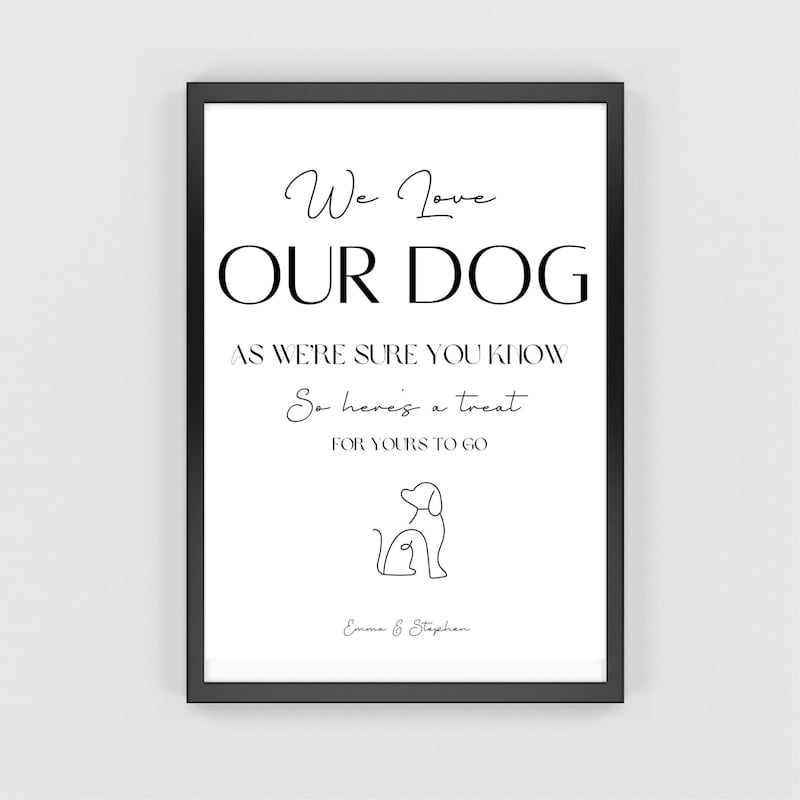 Dog Wedding Sign - Etsy