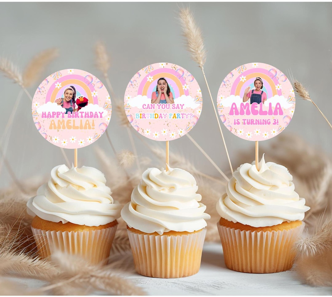 Editable Ms. Rachel Cupcake Toppers, Ms. Rachel, Birthday Cupcake ...