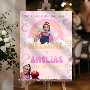 Editable Ms. Rachel Welcome Sign, Ms. Rachel Banner, Birthday Sign ...