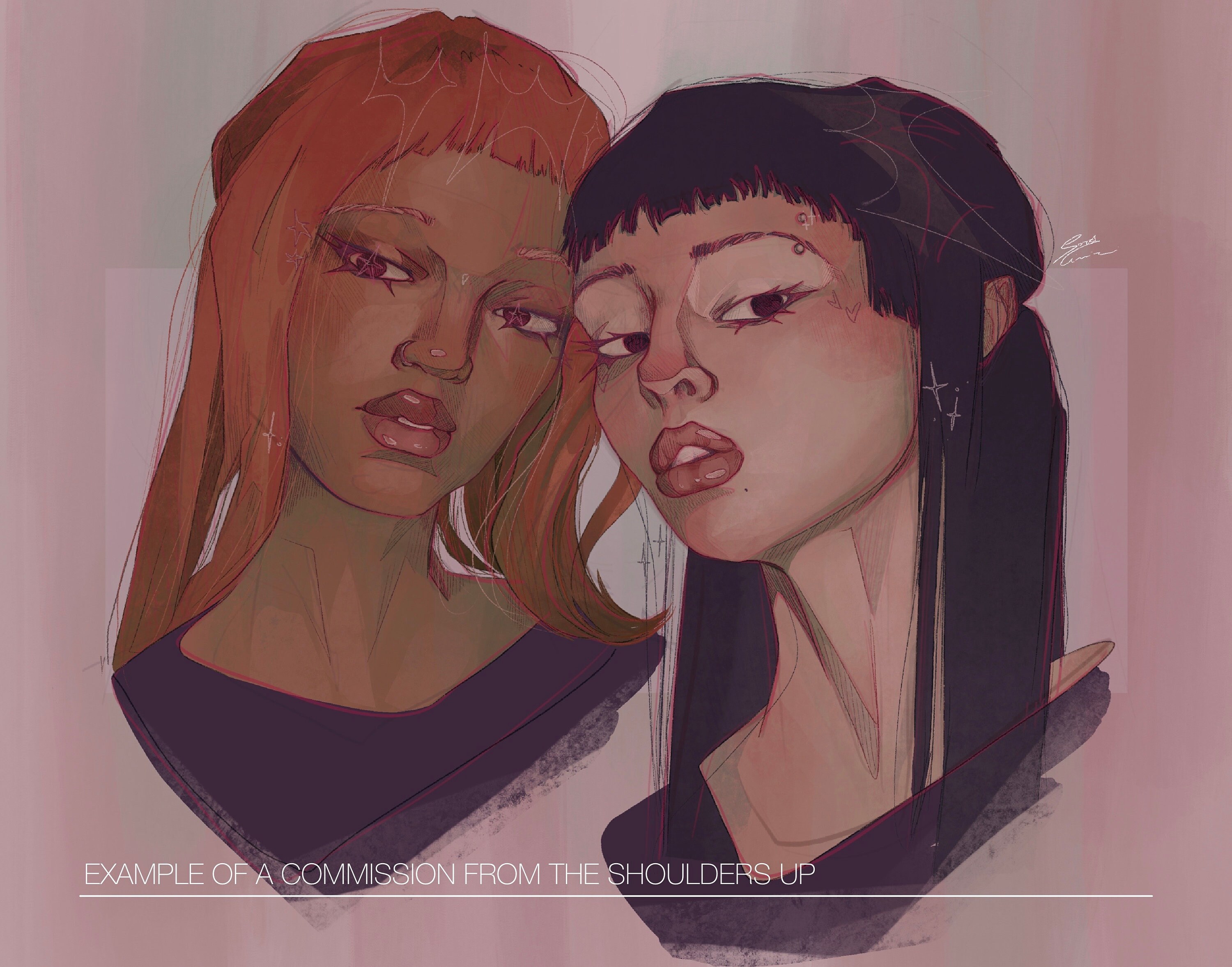 Custom Digital Portraits From Photos Digital Illustration - Etsy