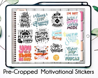 Digital Sticker, Motivational Digital Stickers, iPad Planner Sticker ...