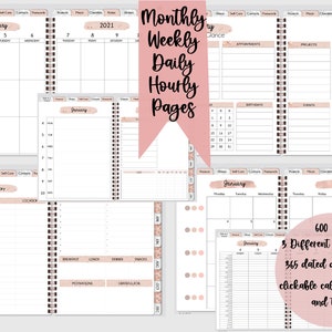 2021 Rose Gold Digital Planner, 2021 Digital Planner for Tablets, 2021 ...