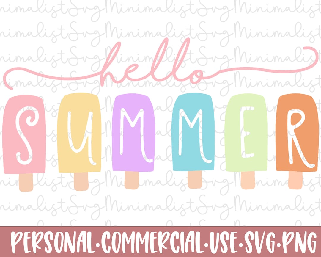 Hello Summer Popsicle SVG, Summer Svg Png, Family Vacation SVG Cut ...