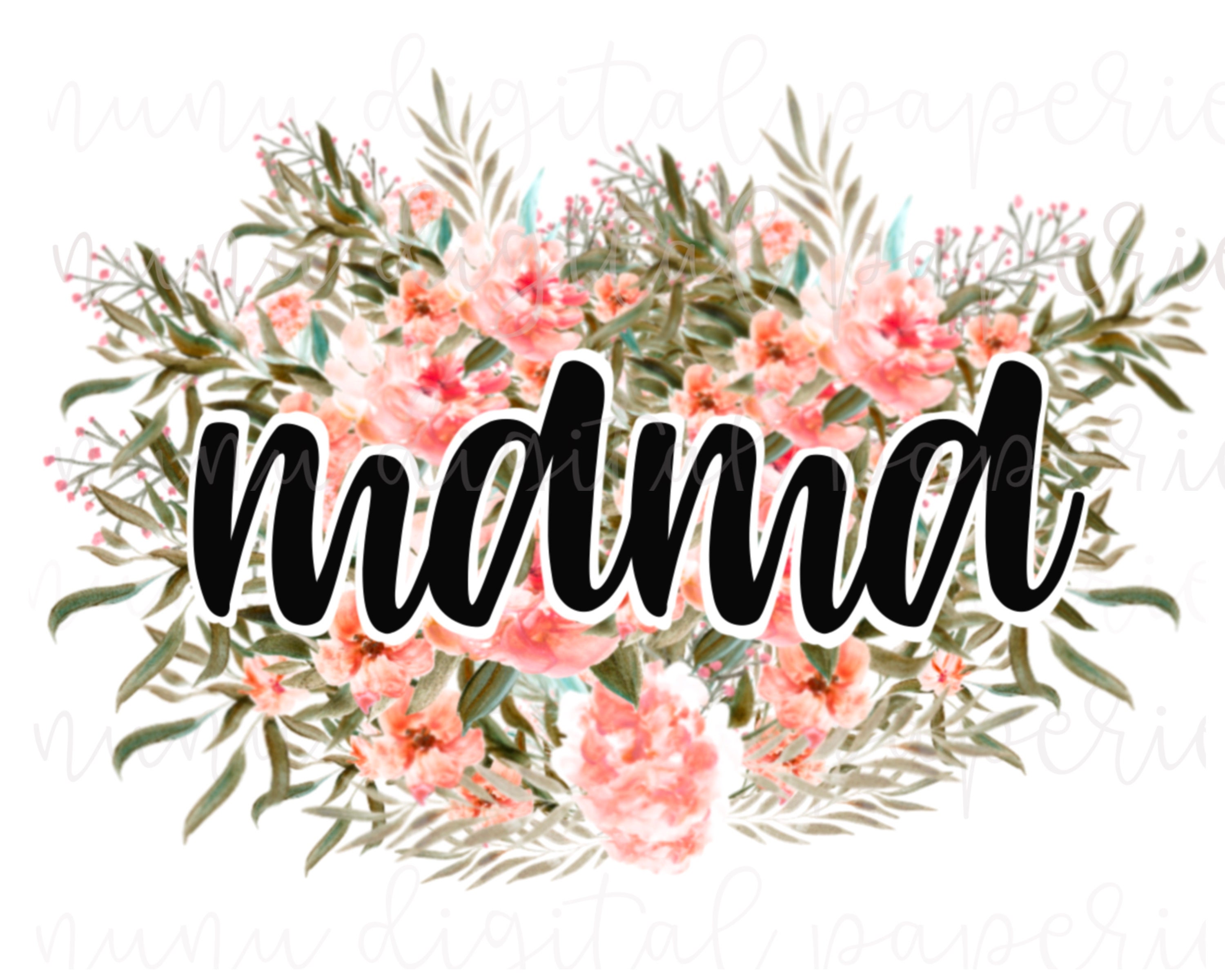Art & Collectibles Drawing & Illustration Cute Mama Digital Mama ...