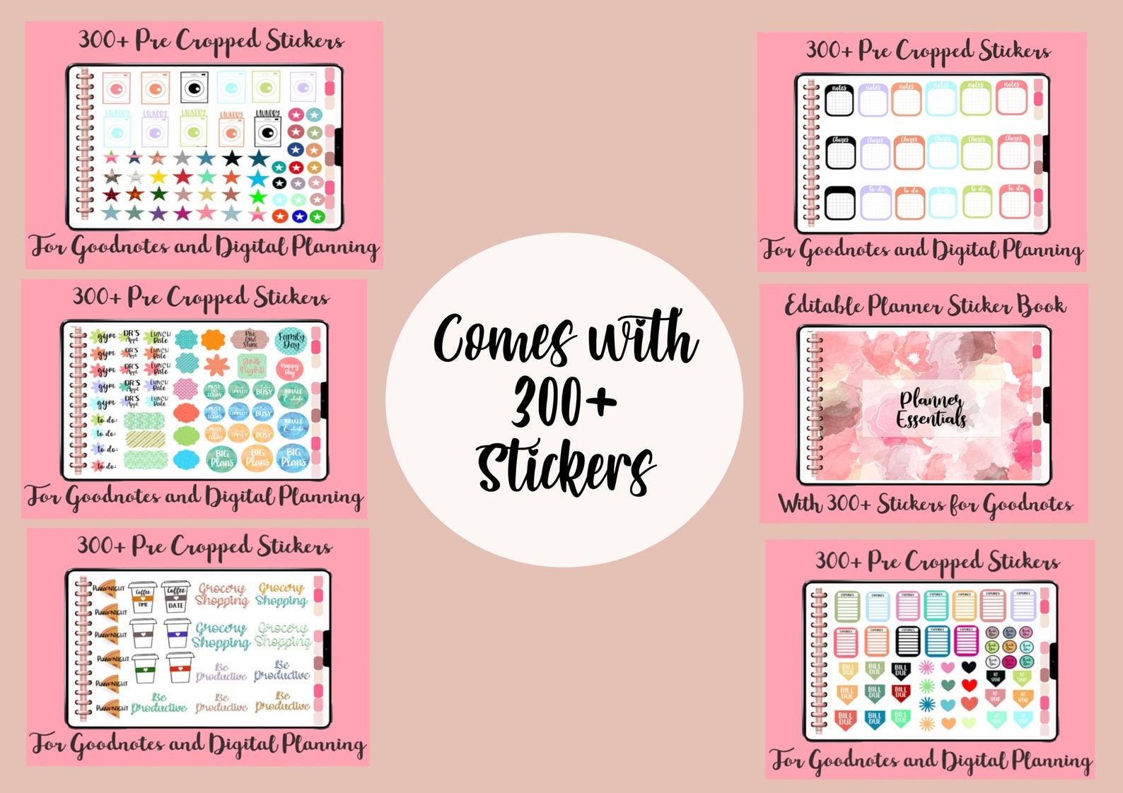 Undated Digital Planner With Custom Index Goodnotes Planner - Etsy