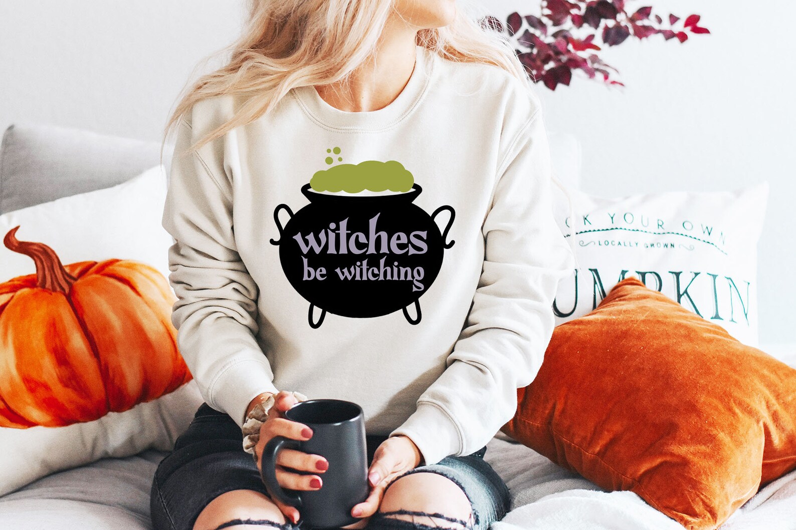 Witches Be Witching Svg Png File, Fall Shirt Svgs Women, Cute Svgs ...