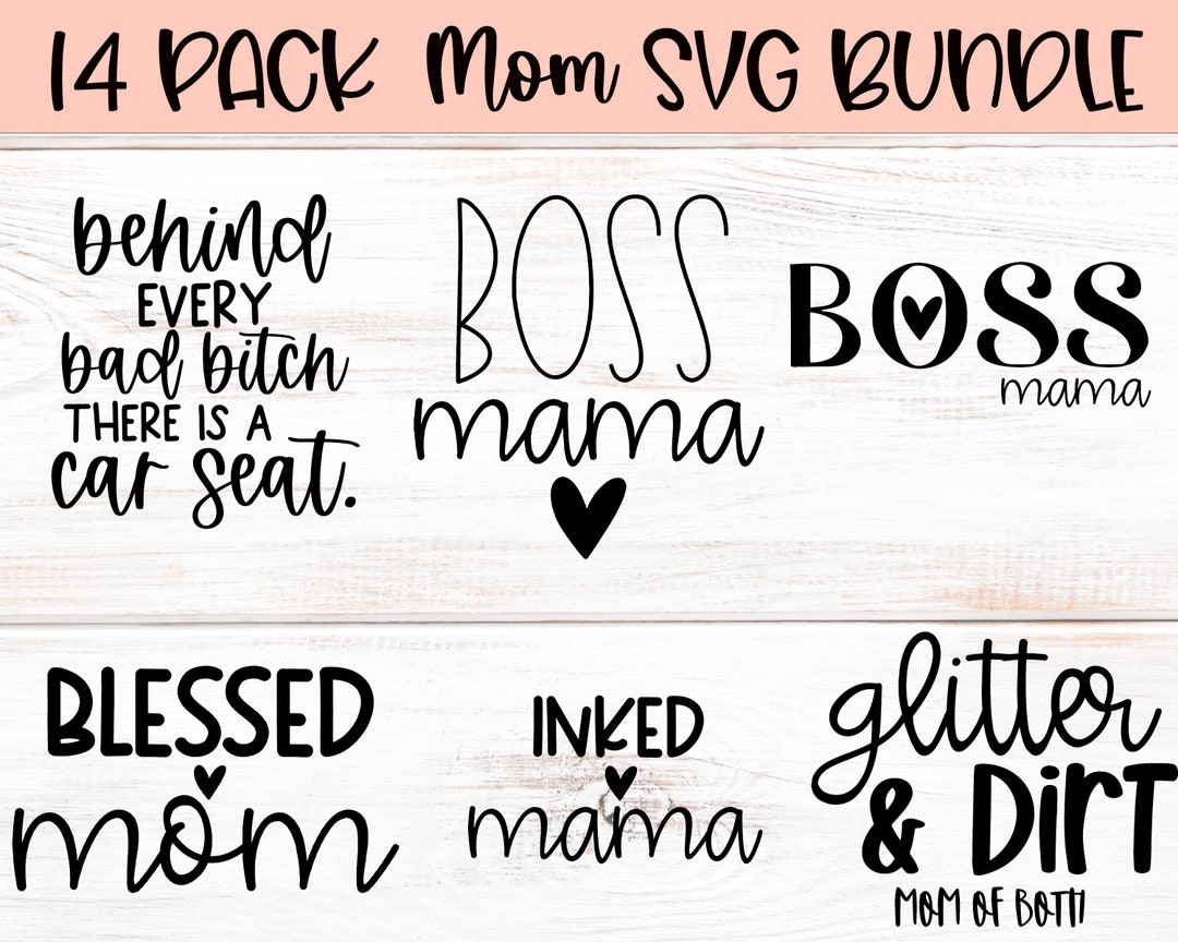 Mom Svg Bundle, Mama Svg Bundle, Mom Svg Bundle for Cricut, Cute Svg's ...