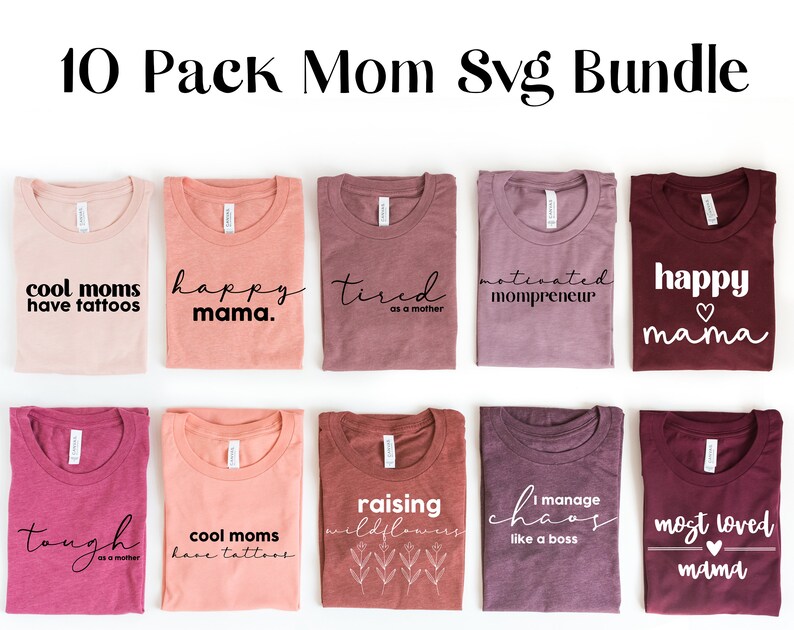 Mom Svg Bundle Mama Svg Bundle Mom Svg Bundle for Cricut - Etsy