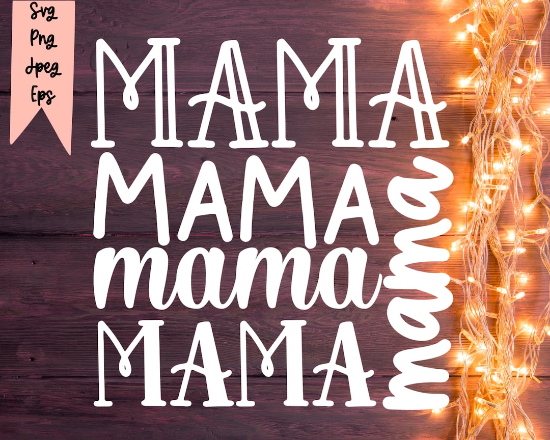 Mama Svg File for Cricut, Mama Wreath Svg, Mama SVG, Svg Files for ...