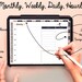 Navy and Rose Gold Digital Planner, Undated Digital Planner for Tablets ...