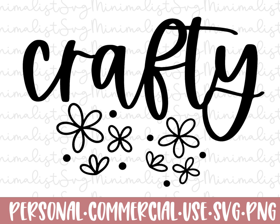 Crafty Floral Svg Craft Svg Png Craft Lover Svg Crafty Svg - Etsy Canada