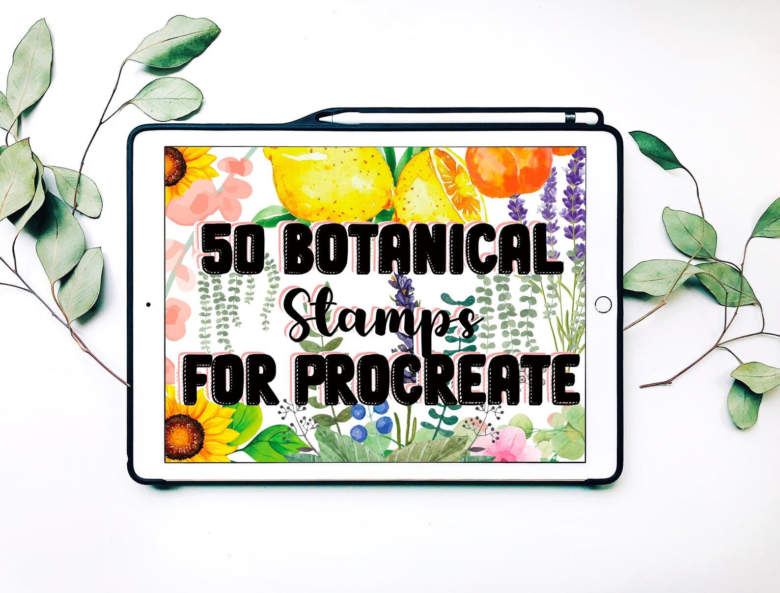 Procreate Fall Stamp Kit Botanical Brush Set Procreate - Etsy