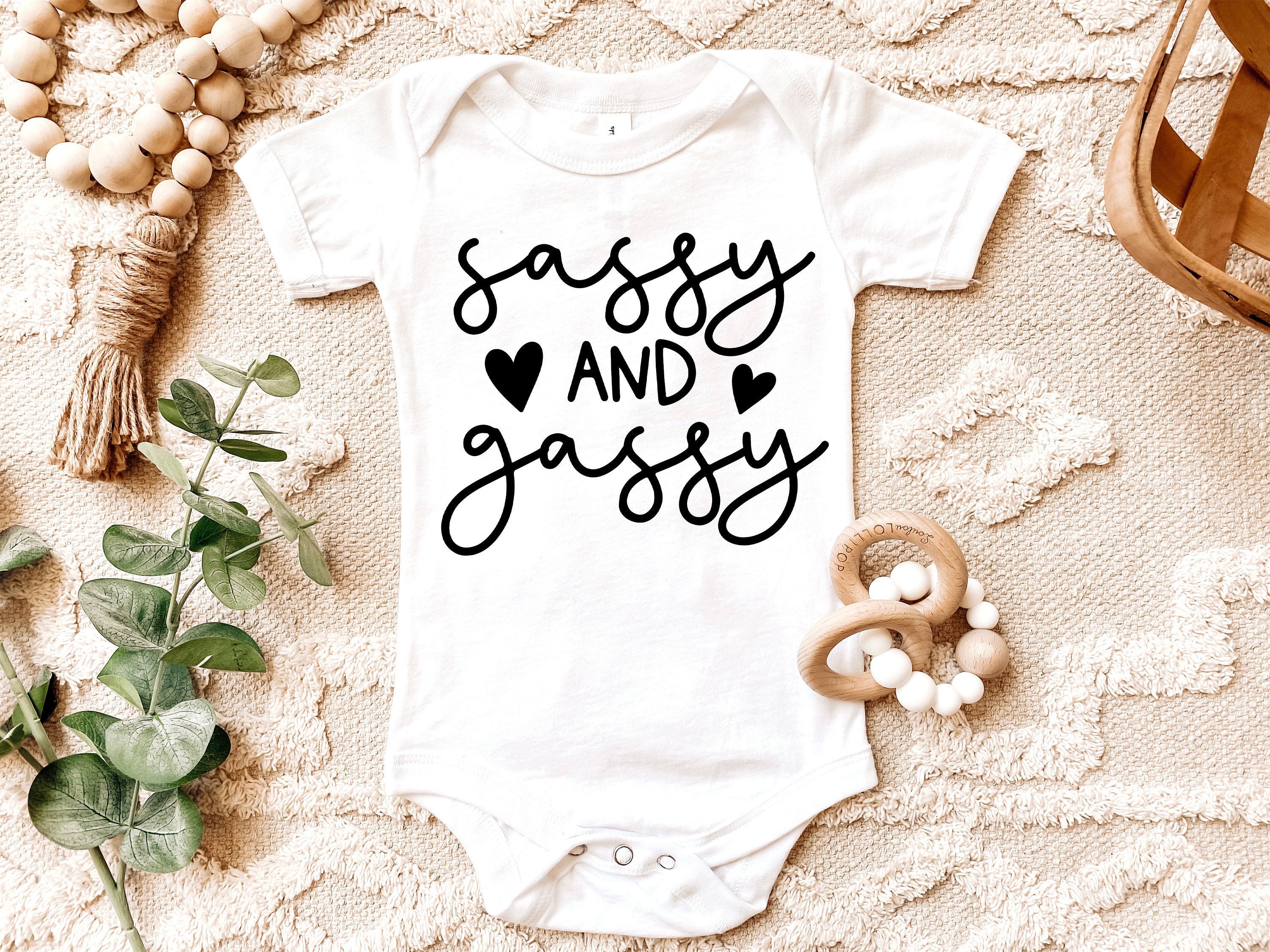 Sassy and Gassy Svg Baby Girl Svg Newborn Svg Baby Boy Svg | Etsy