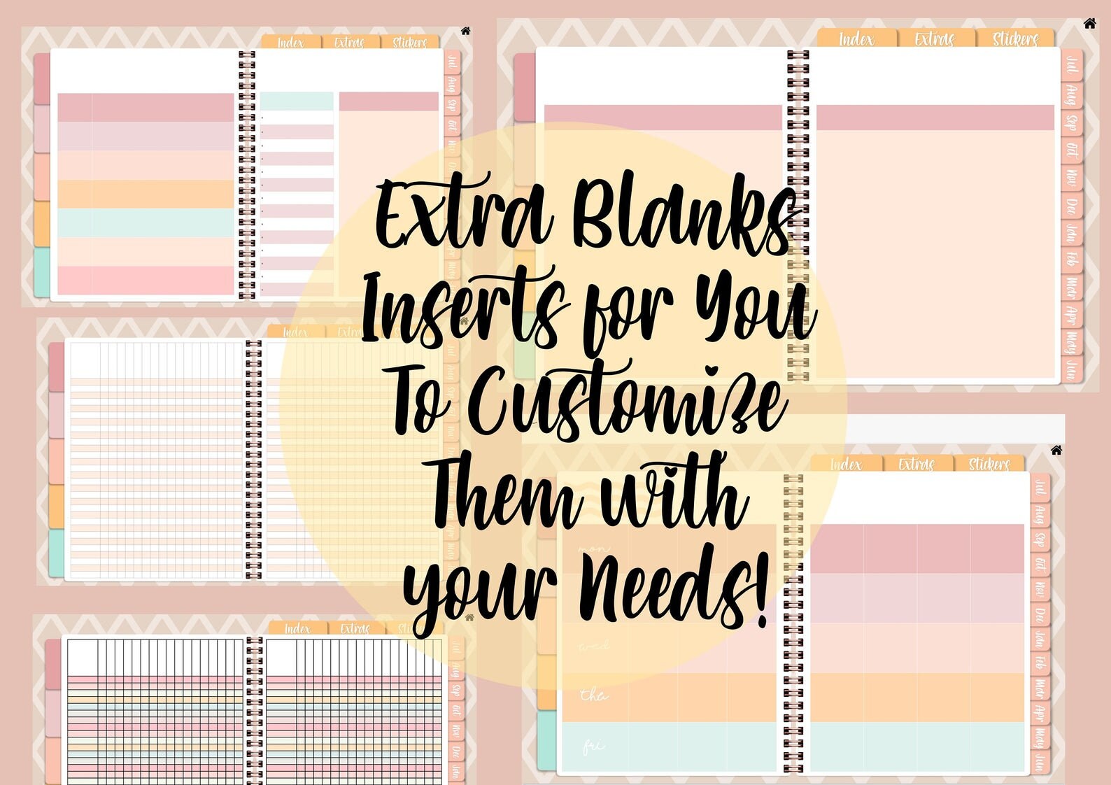 Undated Digital Planner With Custom Index Goodnotes Planner - Etsy