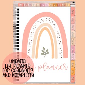 Undated Digital Planner, Digital Planner for Tablets, Goodnotes Digital ...