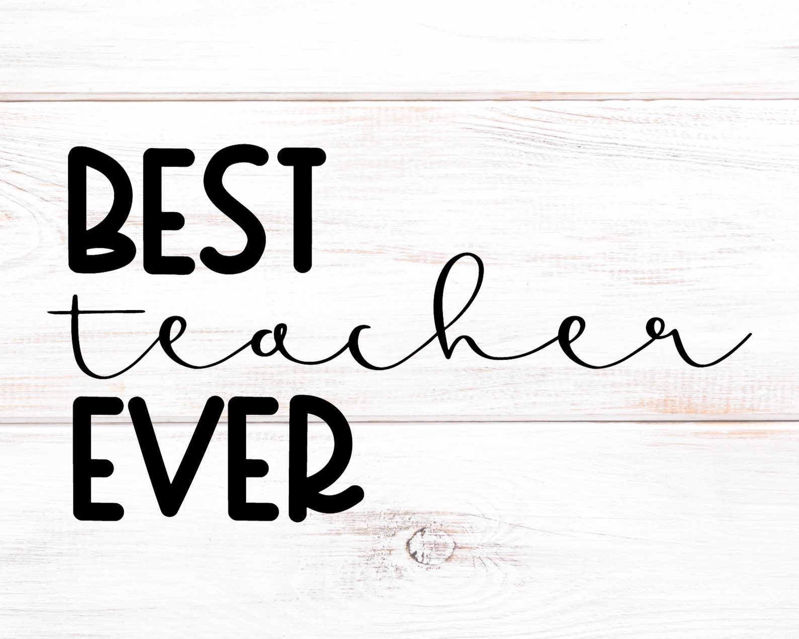 Best Teacher Ever Svg Teacher Svg Teacher svg for Cricut | Etsy