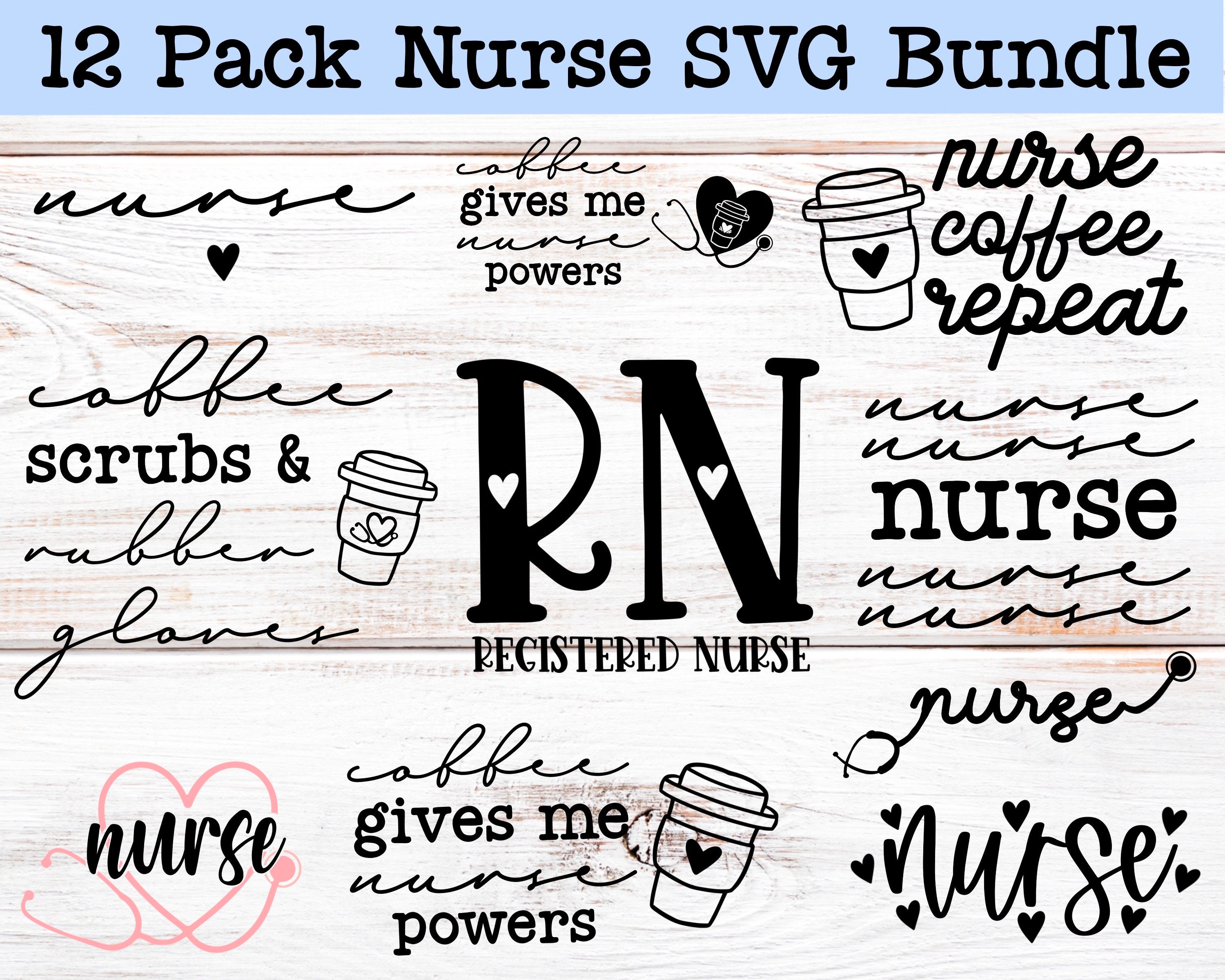 Nurse SVG Bundle Cute Nurse Shirt Svg Nurse Svg Files for - Etsy