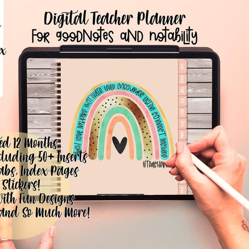 Digital Teacher Planner Goodnotes - Etsy