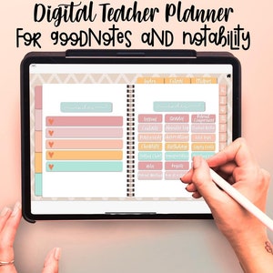 Digital Teacher Planner, Goodnotes Teacher Planner, Teacher Planner for ...
