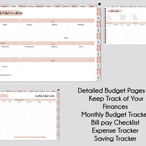 Rose Gold Polkas Digital Planner, Undated Digital Planner for Tablets ...