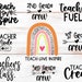 Teacher Svg Bundle Cute Teacher Shirt Cut Files for Cricut - Etsy