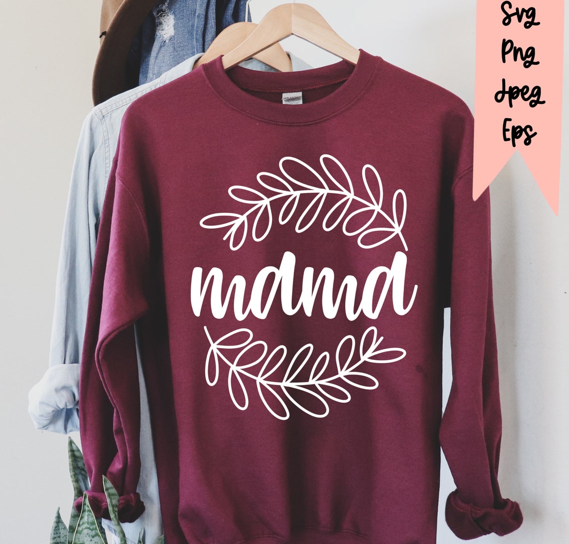 Mama Svg File for Cricut, Mama Wreath Svg, Mama SVG, Svg Files for ...