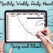 Navy and Rose Gold Digital Planner, Undated Digital Planner for Tablets ...