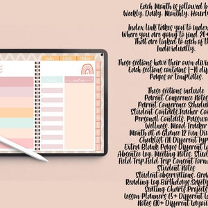 Digital Teacher Planner, Goodnotes Teacher Planner, Teacher Planner for ...