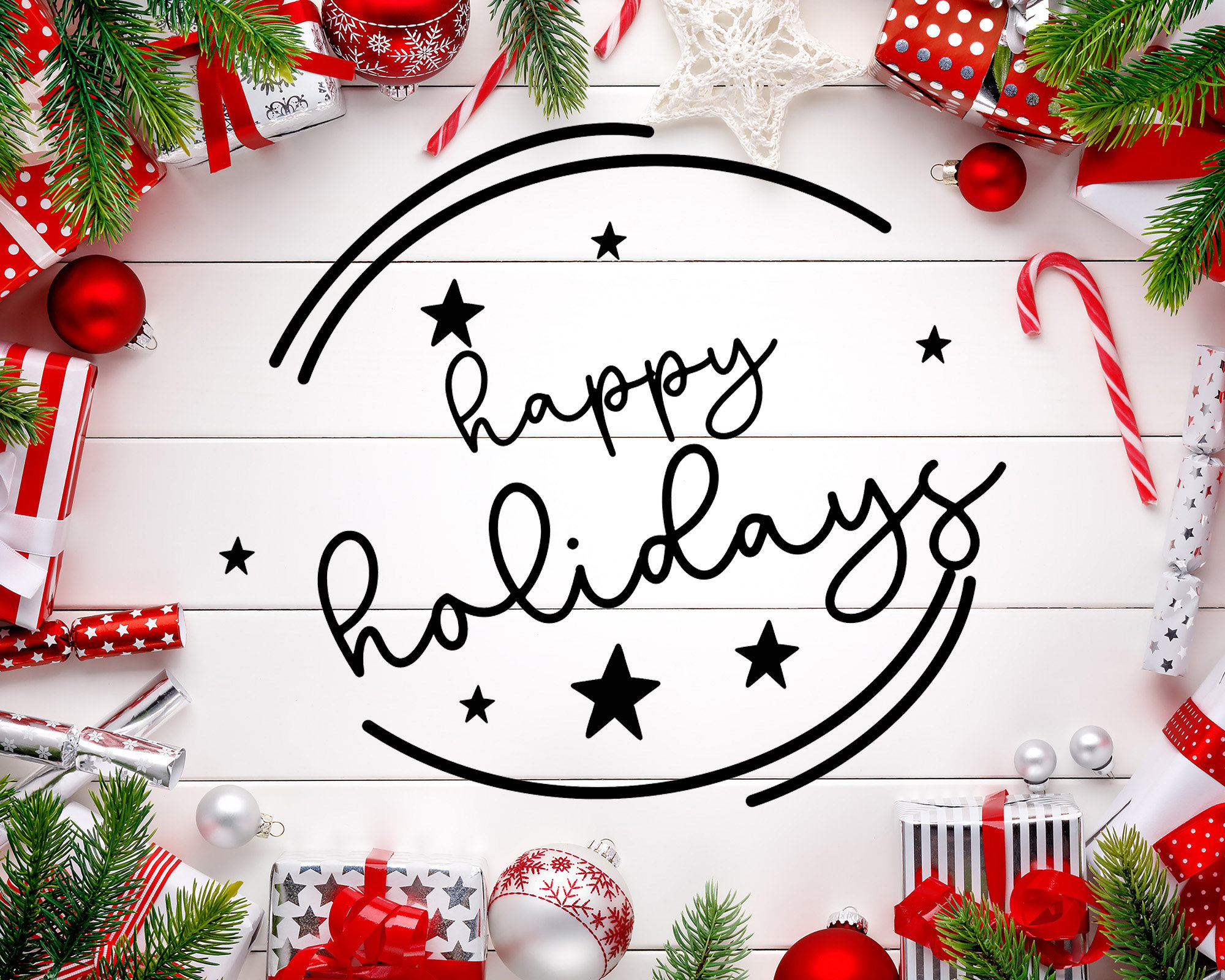 Happy Holidays Svg Png File for Cricut Christmas Svg | Etsy