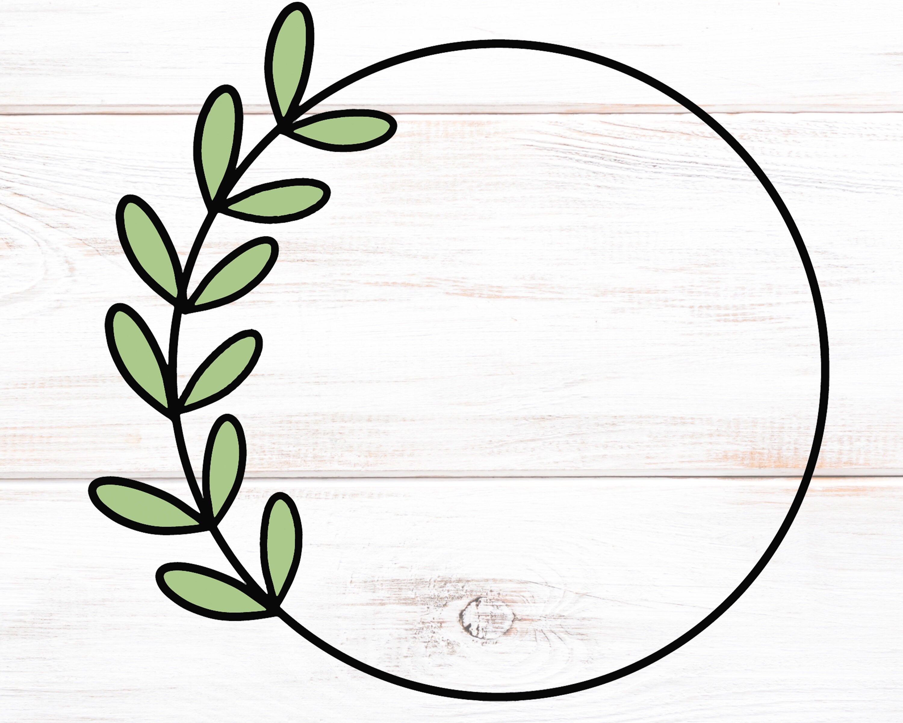 Simple Wreath Svg, Plant Svg Png, Plant Lady Cut Files, Gardening Svg ...
