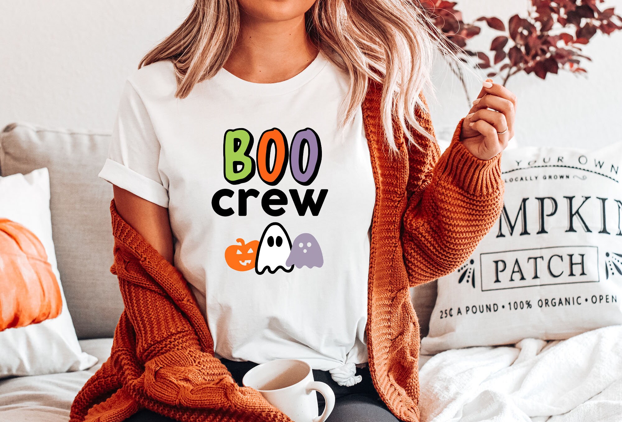Boo Crew Svg Png File Cute Fall Shirt Svgs for Women | Etsy