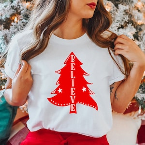 Believe Christmas Tree Svg Png File for Cricut, Christmas Svg ...