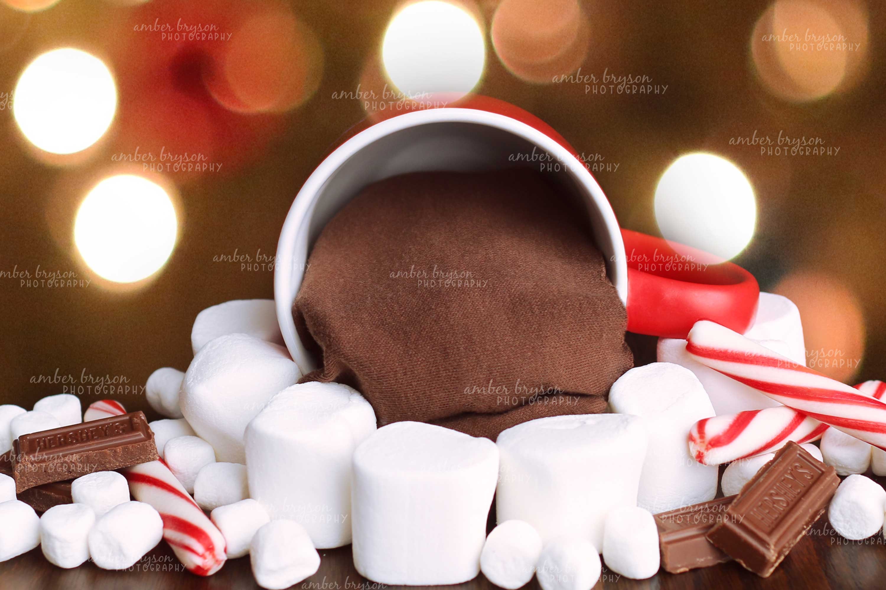 Newborn Christmas Backdrop Bundle, Hot Cocoa Backdrop, Newborn Photo ...