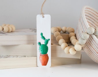 Cactus Succulents Wooden Bookmark Plants Gardening Lover - Etsy
