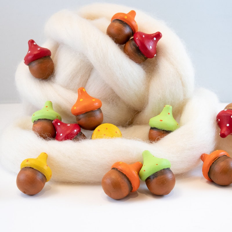 Colorful Acorns - Etsy