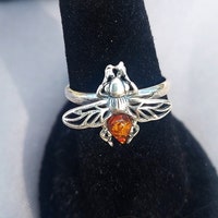 Amber Ring - Etsy