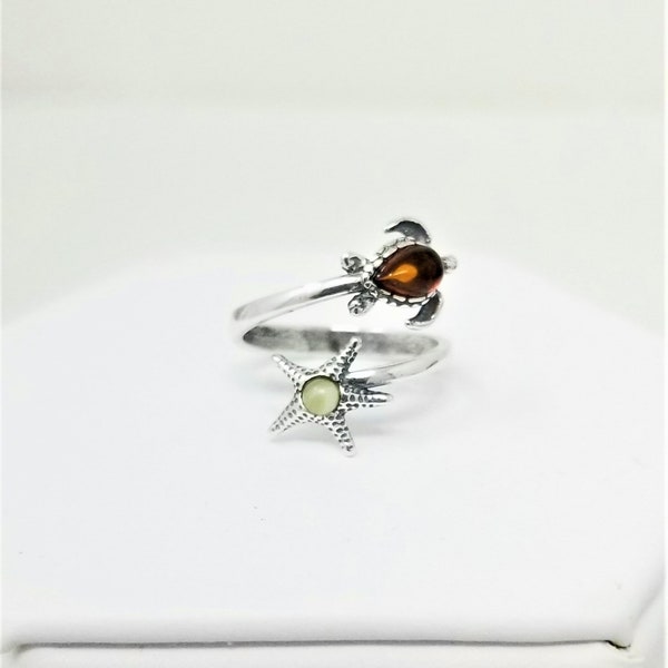 Silver Turtle Ring - Etsy